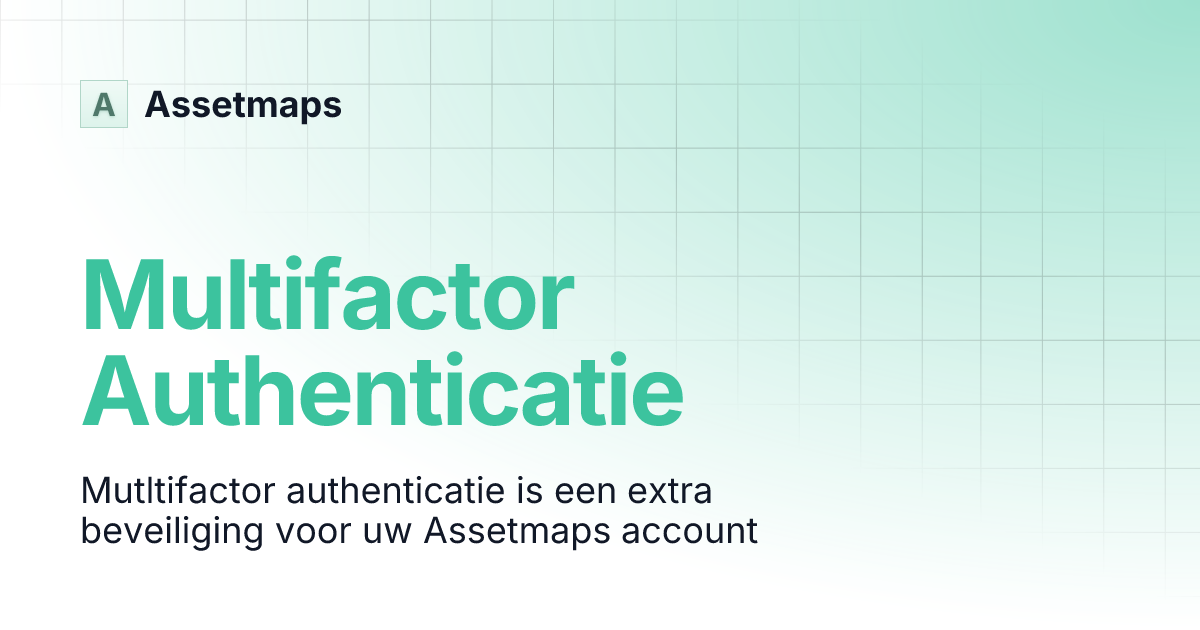 Multifactor Authenticatie | Assetmaps